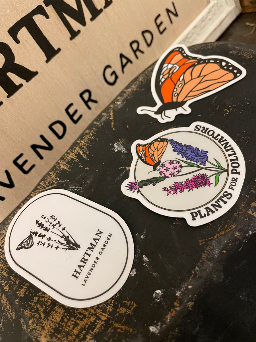 POLLINATOR STICKERS (SET OF 3) – Hartman Lavender Garden